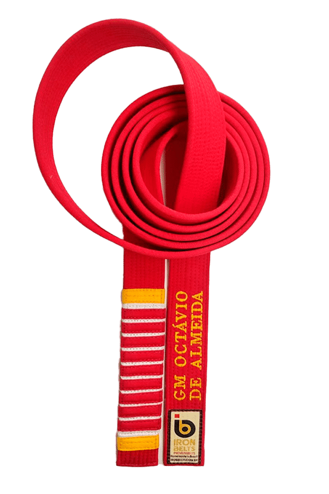 Custom 9th Degree Red Belt - Iron Belts