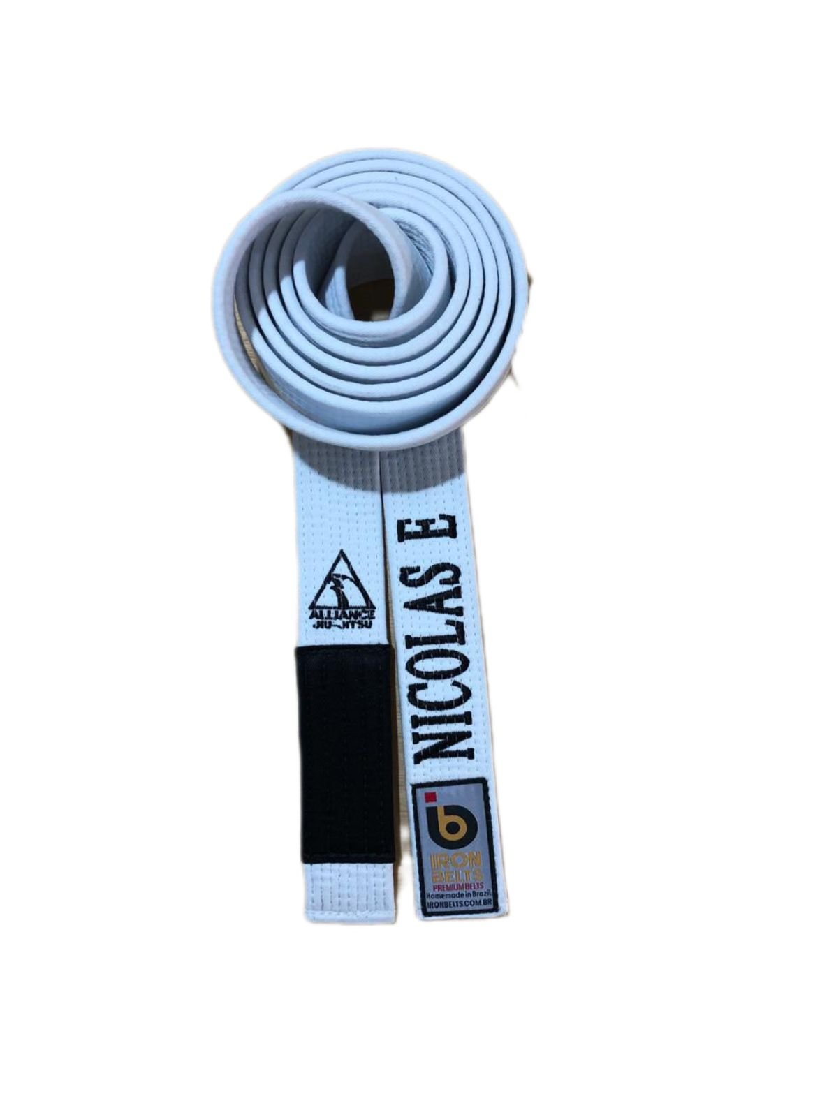 Custom White Belt IRON BELTS - Iron Belts
