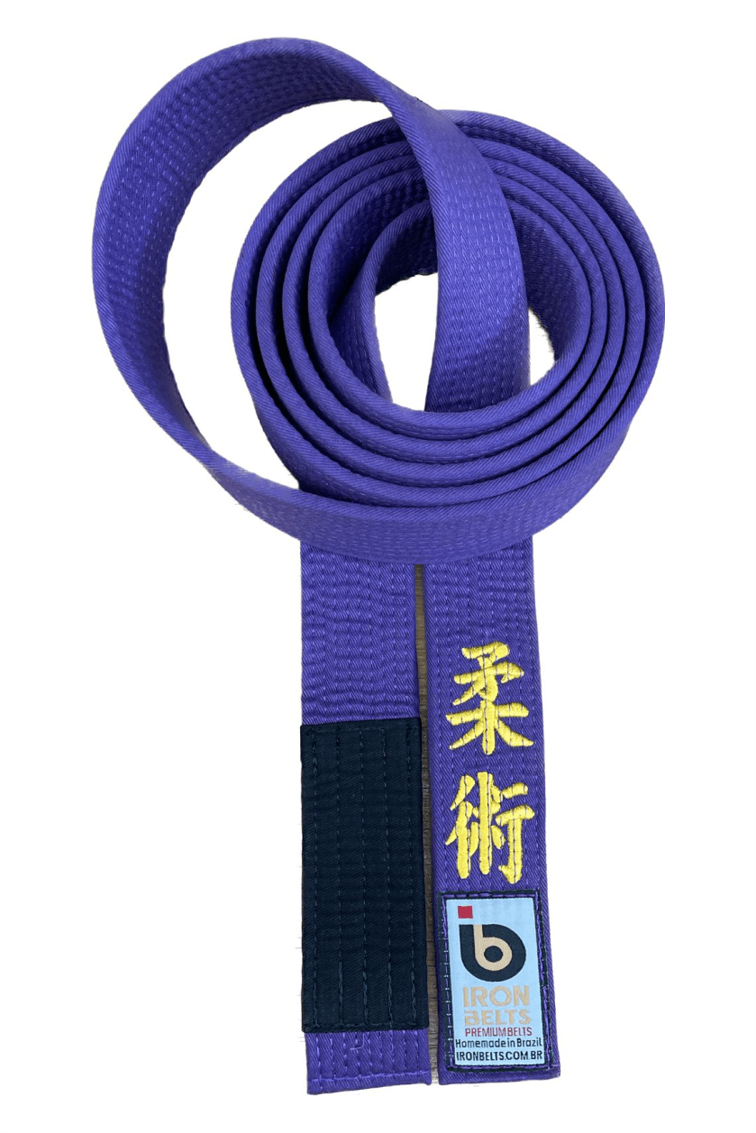 Purple Jiu-Jitsu Belt in Japanese - Iron Belts